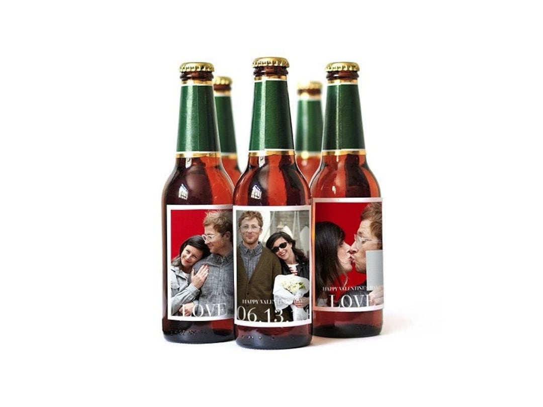 Set of 15 Custom Beer Labels With Photos, Personalized Beer Bottle ...
