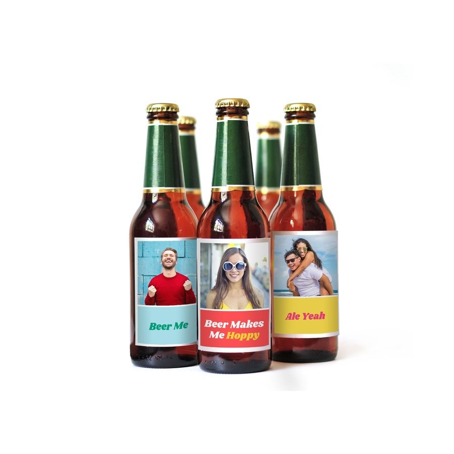 Set of 15 Custom Beer Labels Photo Beer Labels for Parties | Etsy