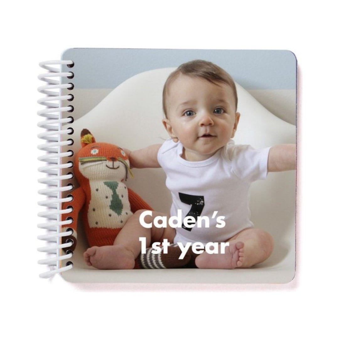 First Birthday Gift, Baby Memory Book, First Year Photo Book, Baby's ...