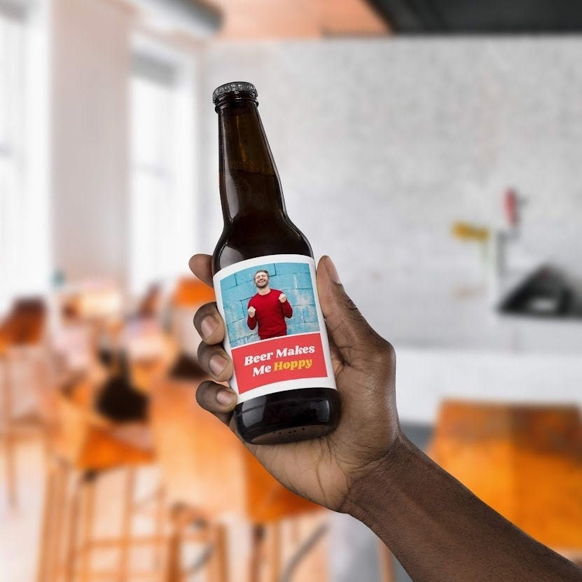 Set of 15 Custom Beer Labels, Photo Beer Labels for Parties - 2.875 X 3 ...