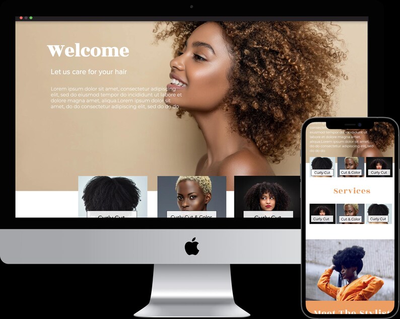 Wix Website Template for Hair Stylists, Nail Stylists, and Other ...