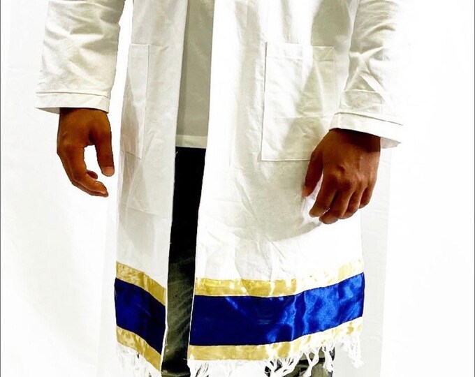 Hebrew Israelite Garment for Men With/ White Fringe - Etsy