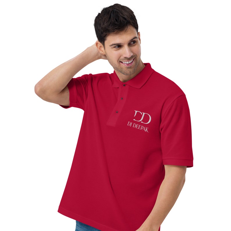 Customised Logo Men's Premium Polo - Etsy