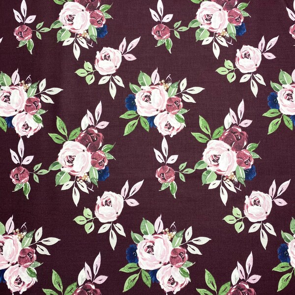 Maroon Cotton Fabric - Etsy