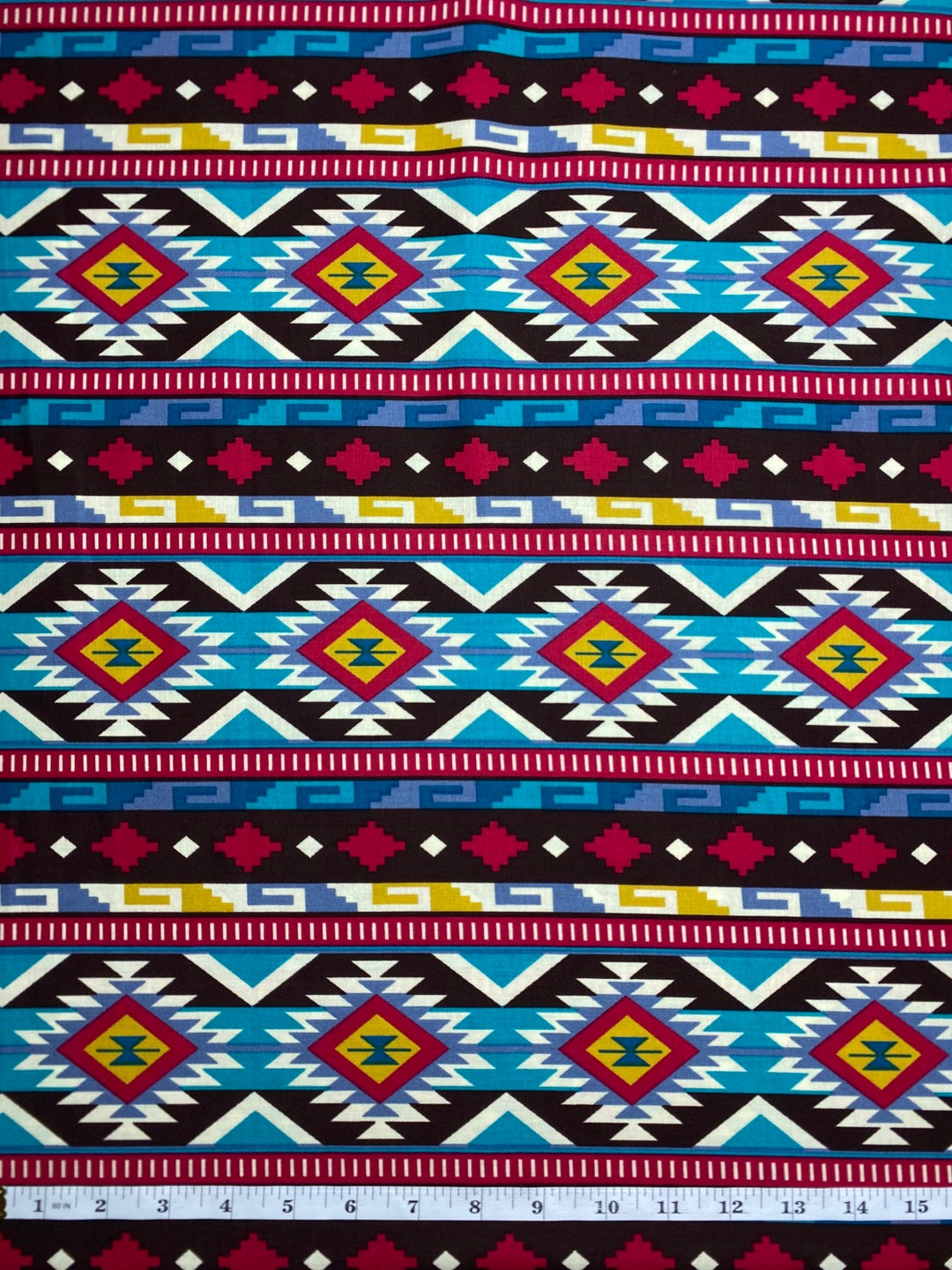 Aztec Cotton Fabric - Etsy