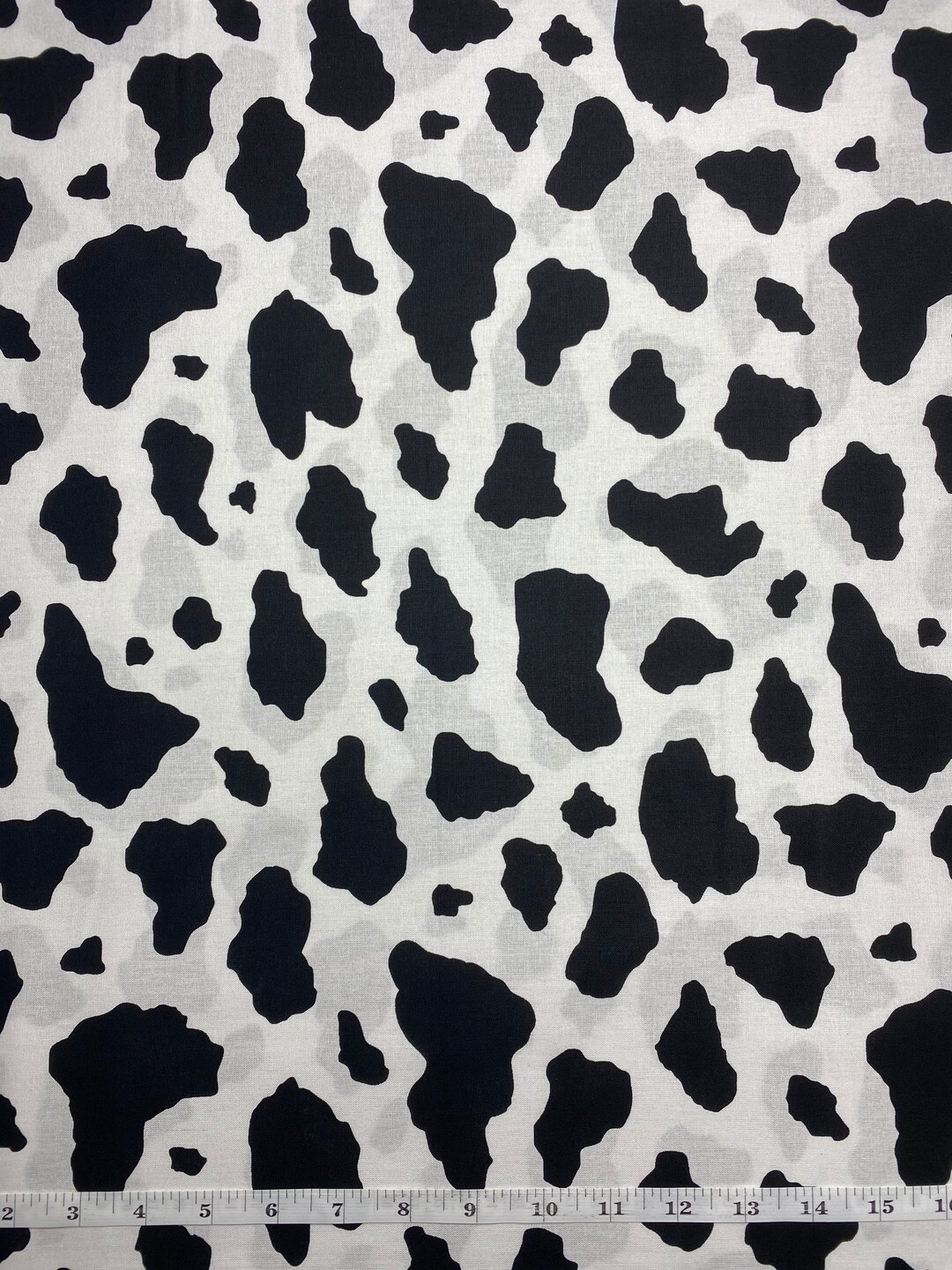 Cow Print Cotton Fabric - Etsy