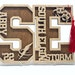 Custom Senior High School Letter Plaque Stained Graduation - Etsy