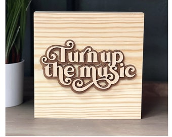 Turn up Sign - Etsy