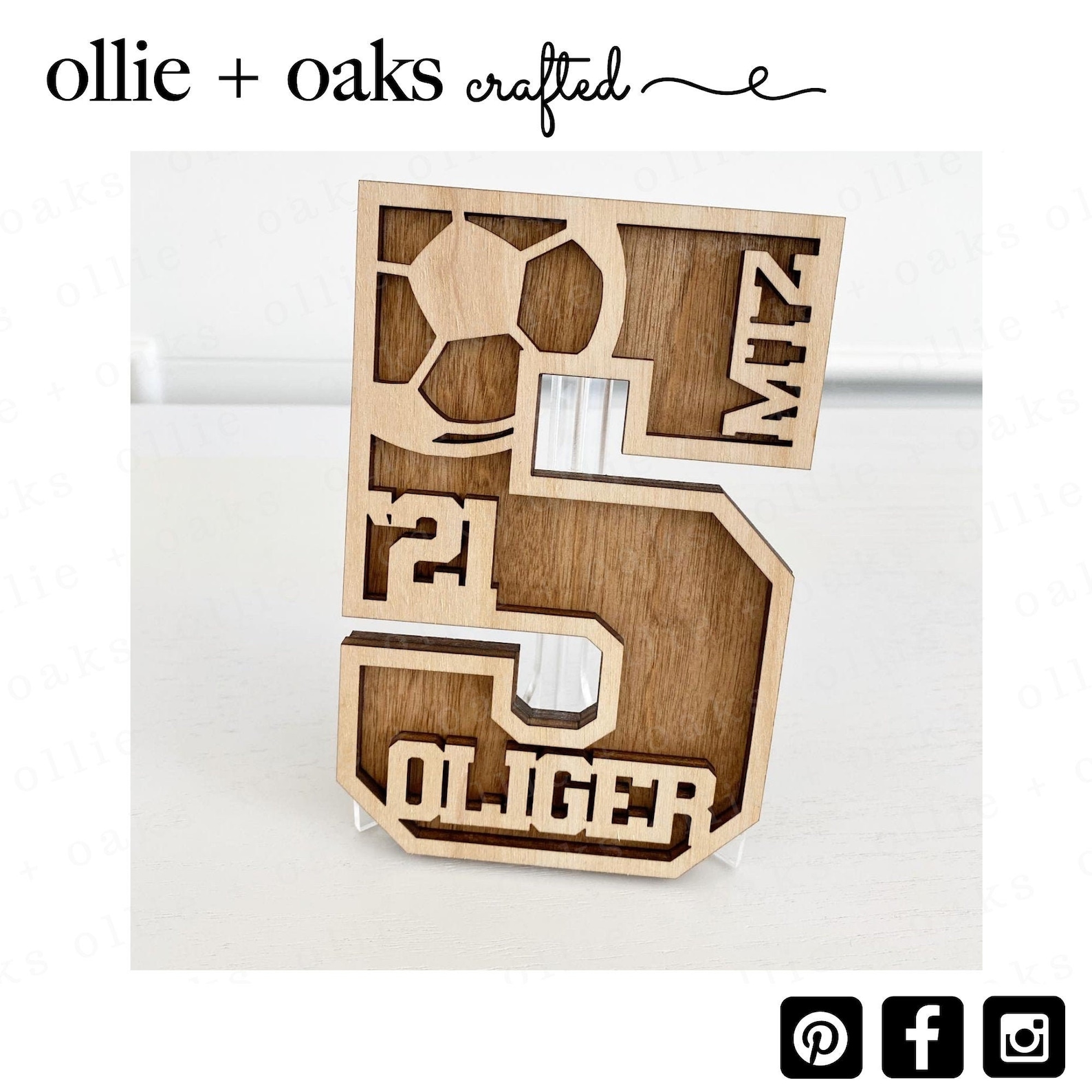 Custom Senior Athlete Number, Sports Number Wood Cutout, Custom Sports ...