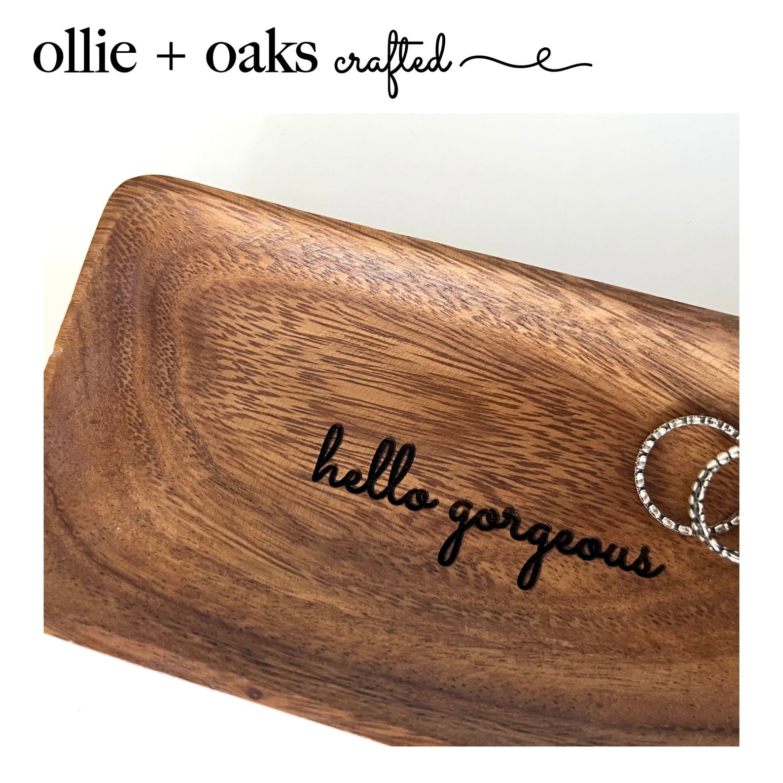 Wood Ring Tray, Wood Jewelry Tray, Jewelry Bowl, Hello Gorgeous, Pretty ...