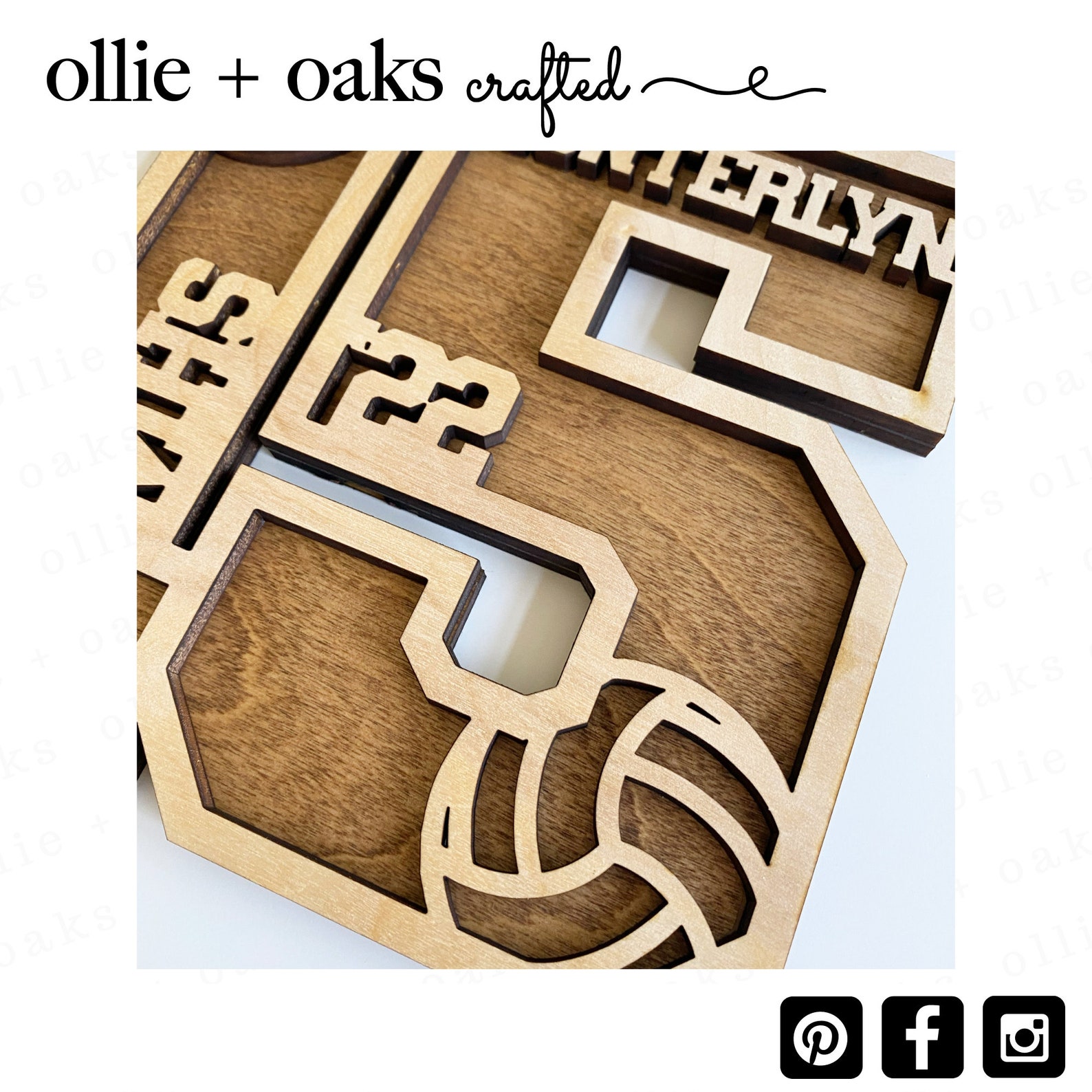 Custom Senior Athlete Number, Sports Number Wood Cutout, Custom Sports ...