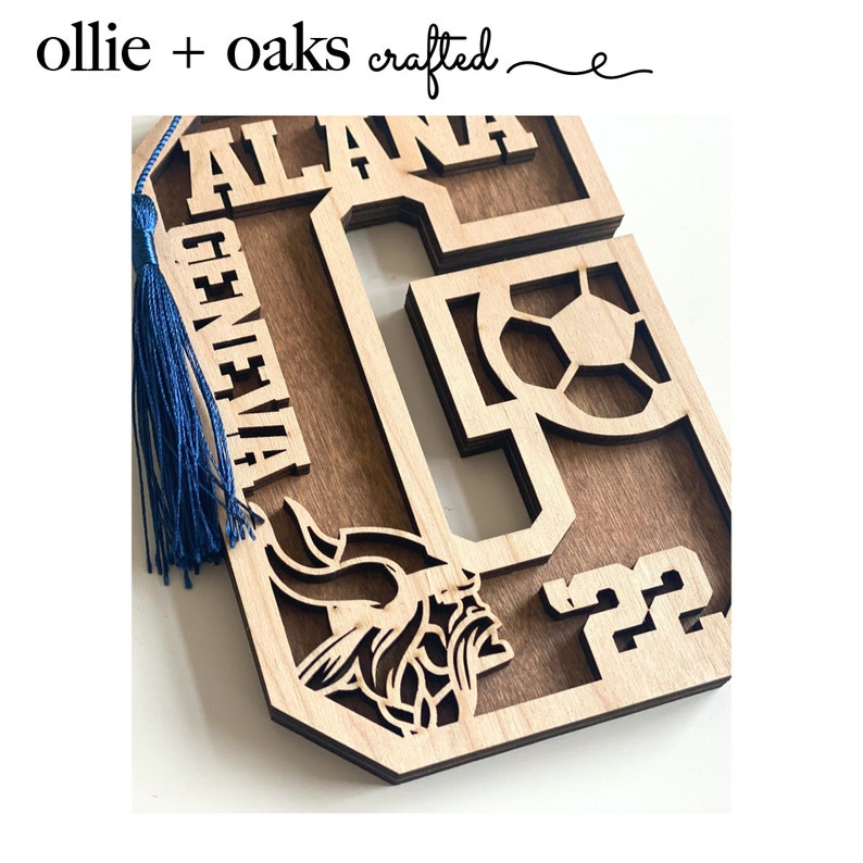 Custom Senior High School Letter Plaque Custom College - Etsy