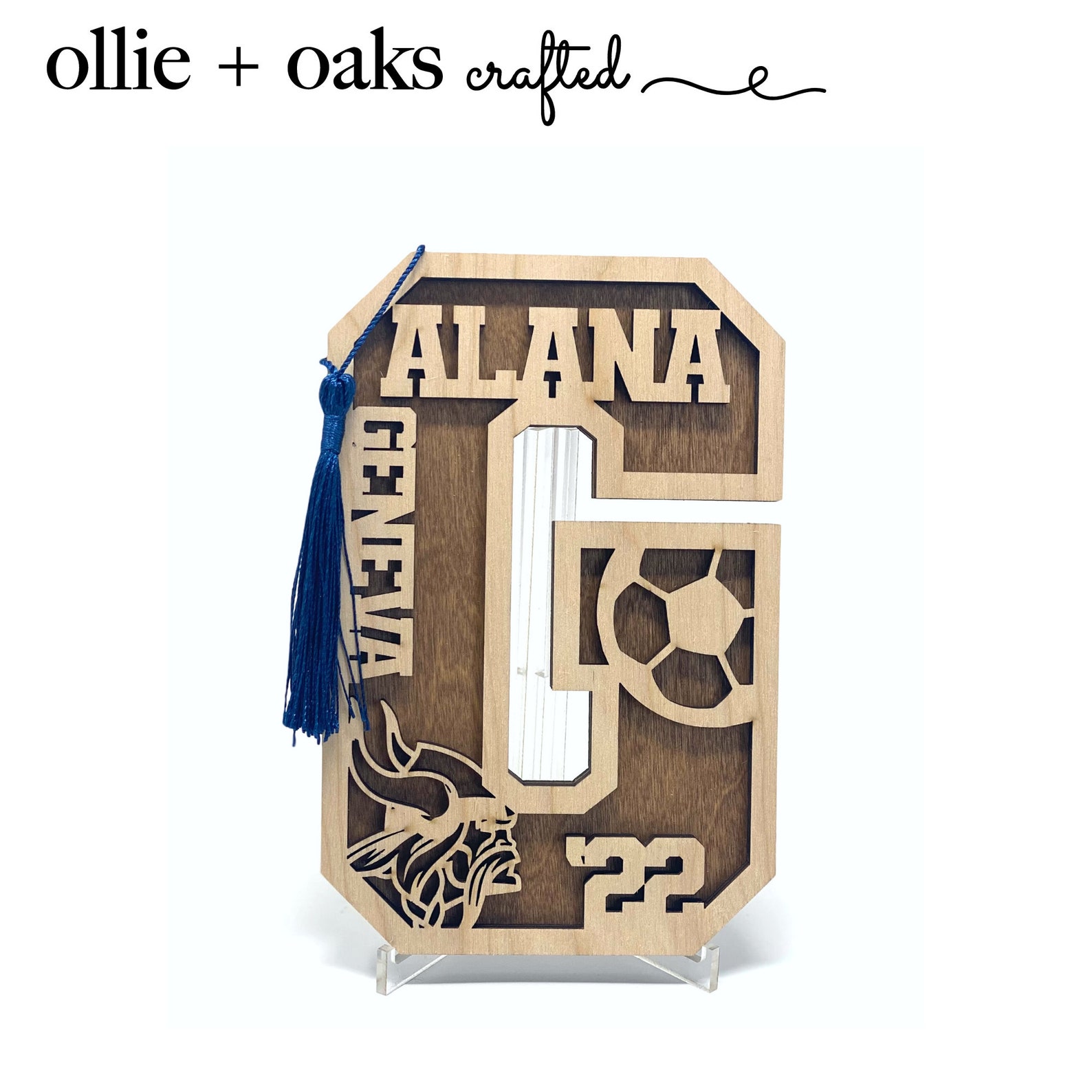 Custom Senior High School Letter Plaque Custom College - Etsy