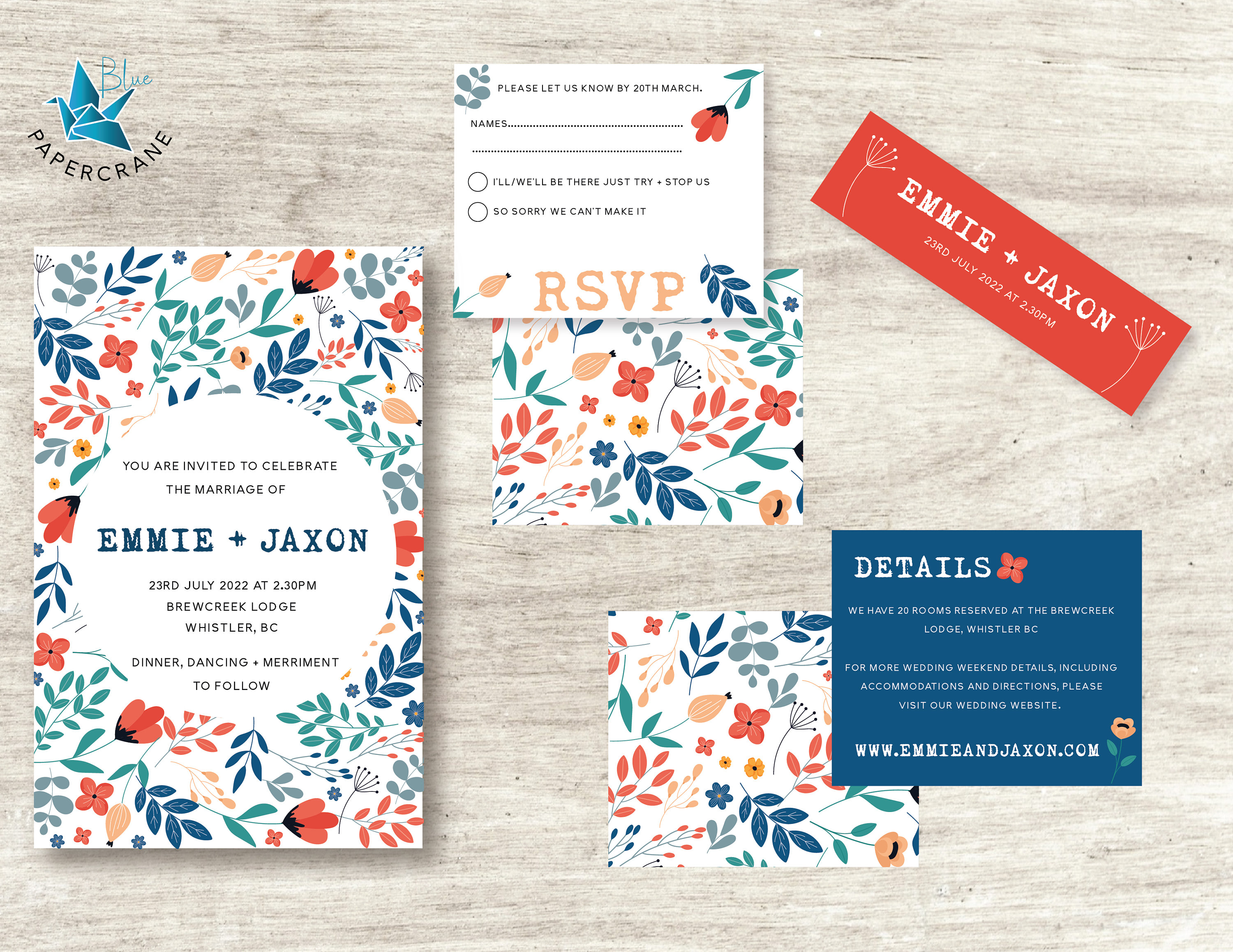 Wedding Invite, Printable Wedding Invitation, Semi-custom Invite ...