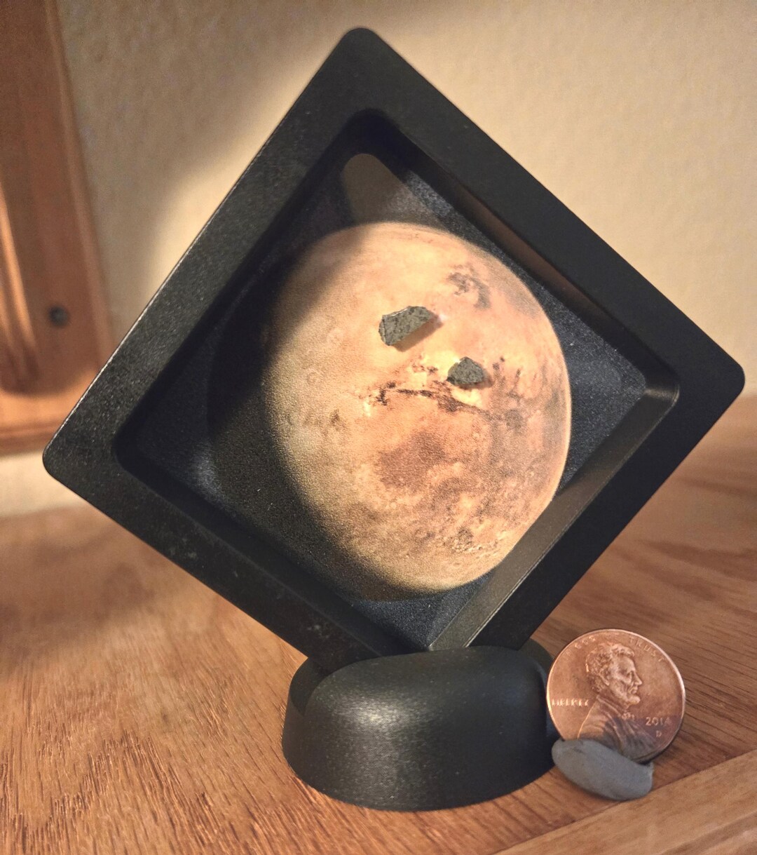 2 Genuine Mars Rocks, XL Martian Meteorites Interactive Floating ...