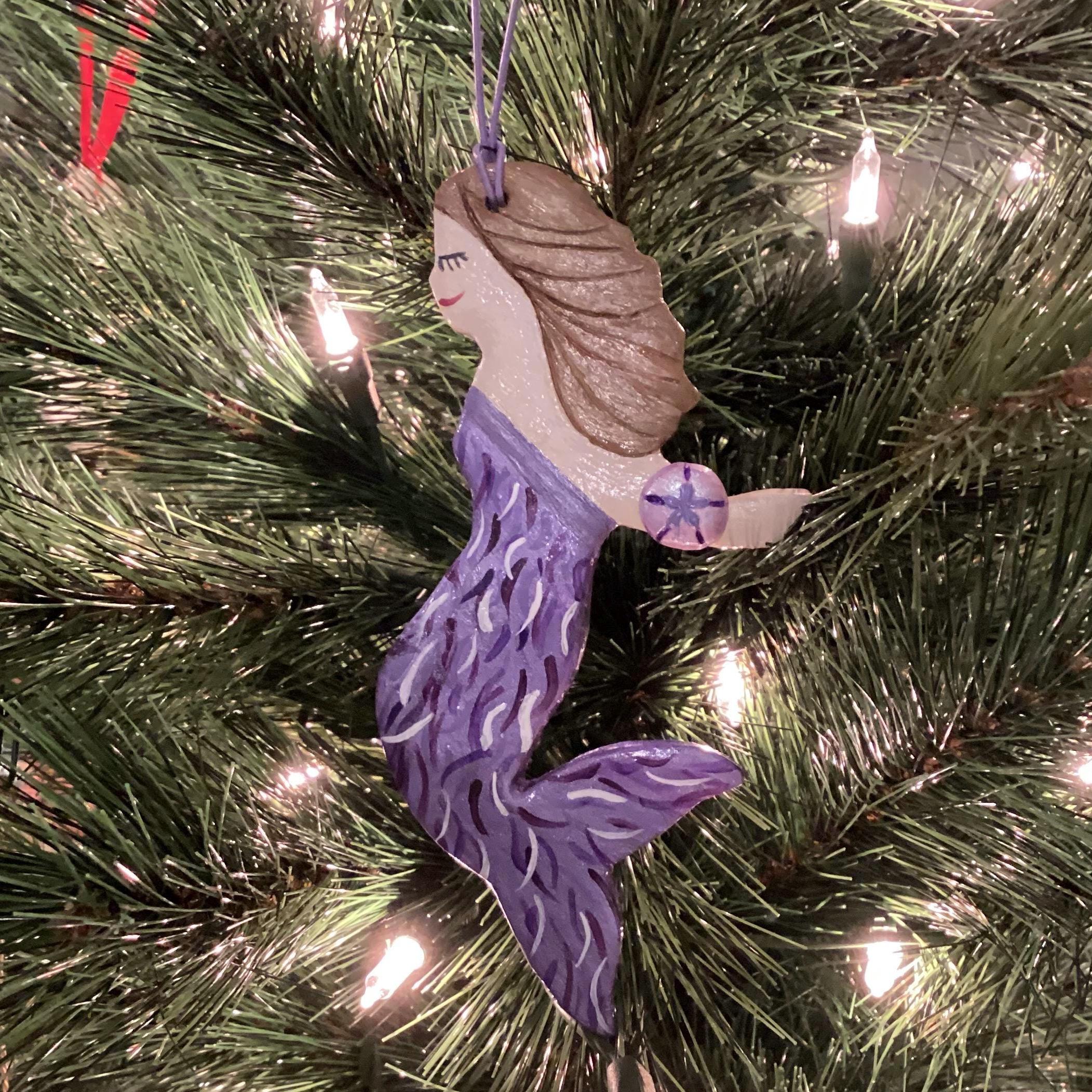 Handcrafted Mermaid Ornament, Whimsical Coastal Decor - Etsy