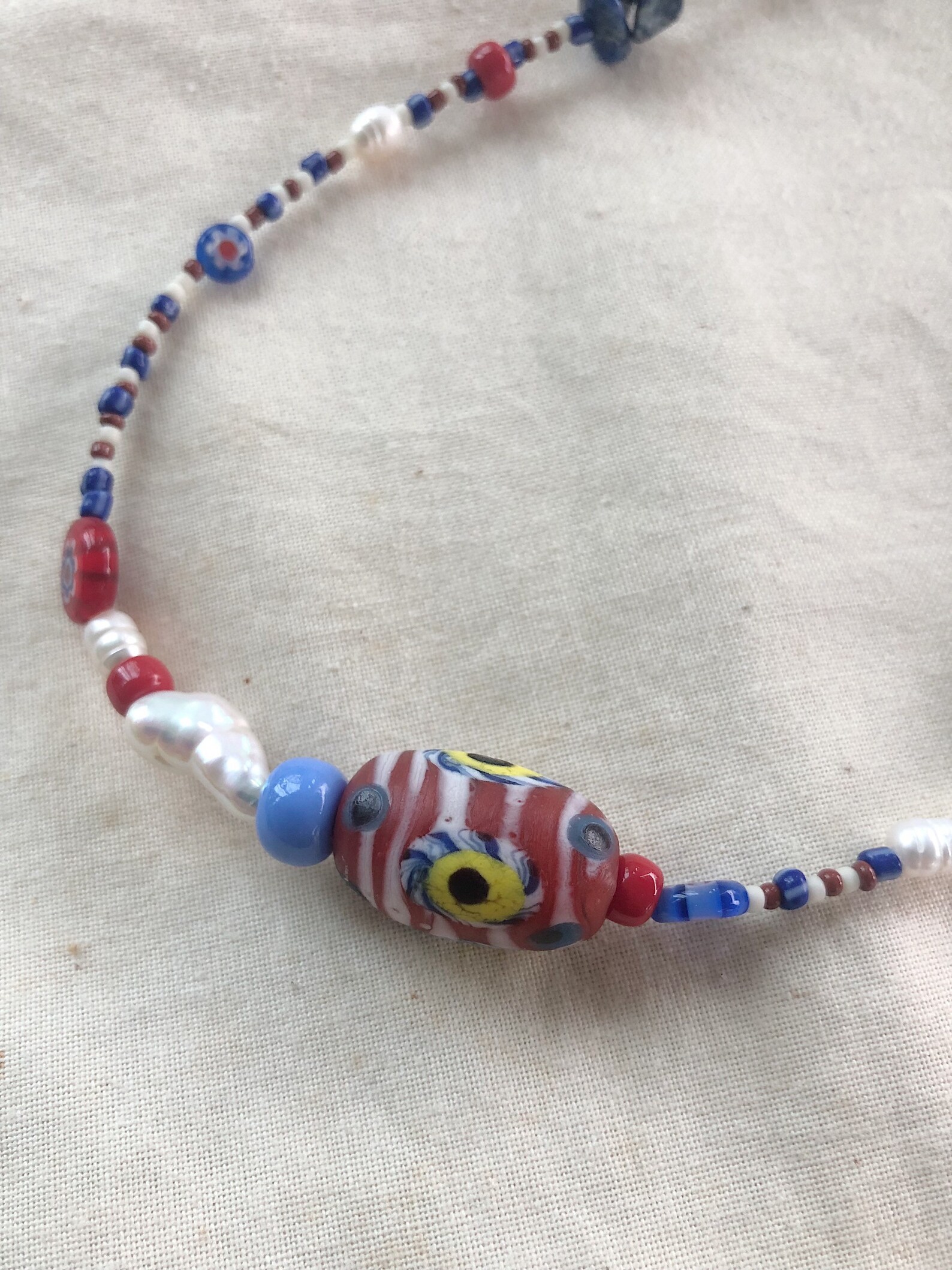 Hula Choker / Necklace Assorted Beads in Primary Colors - Etsy