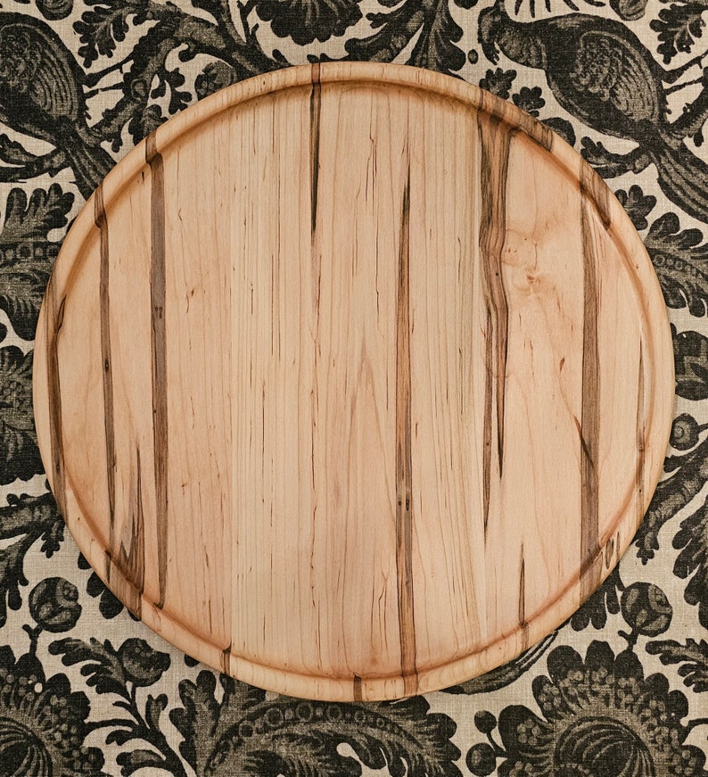Round Ambrosia Maple Tray - Etsy