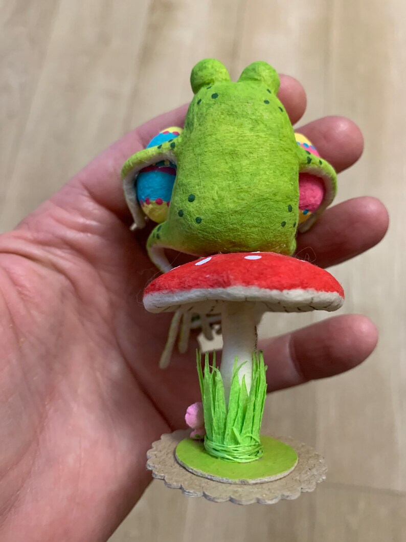 Spun Cotton Easter Frog - Etsy