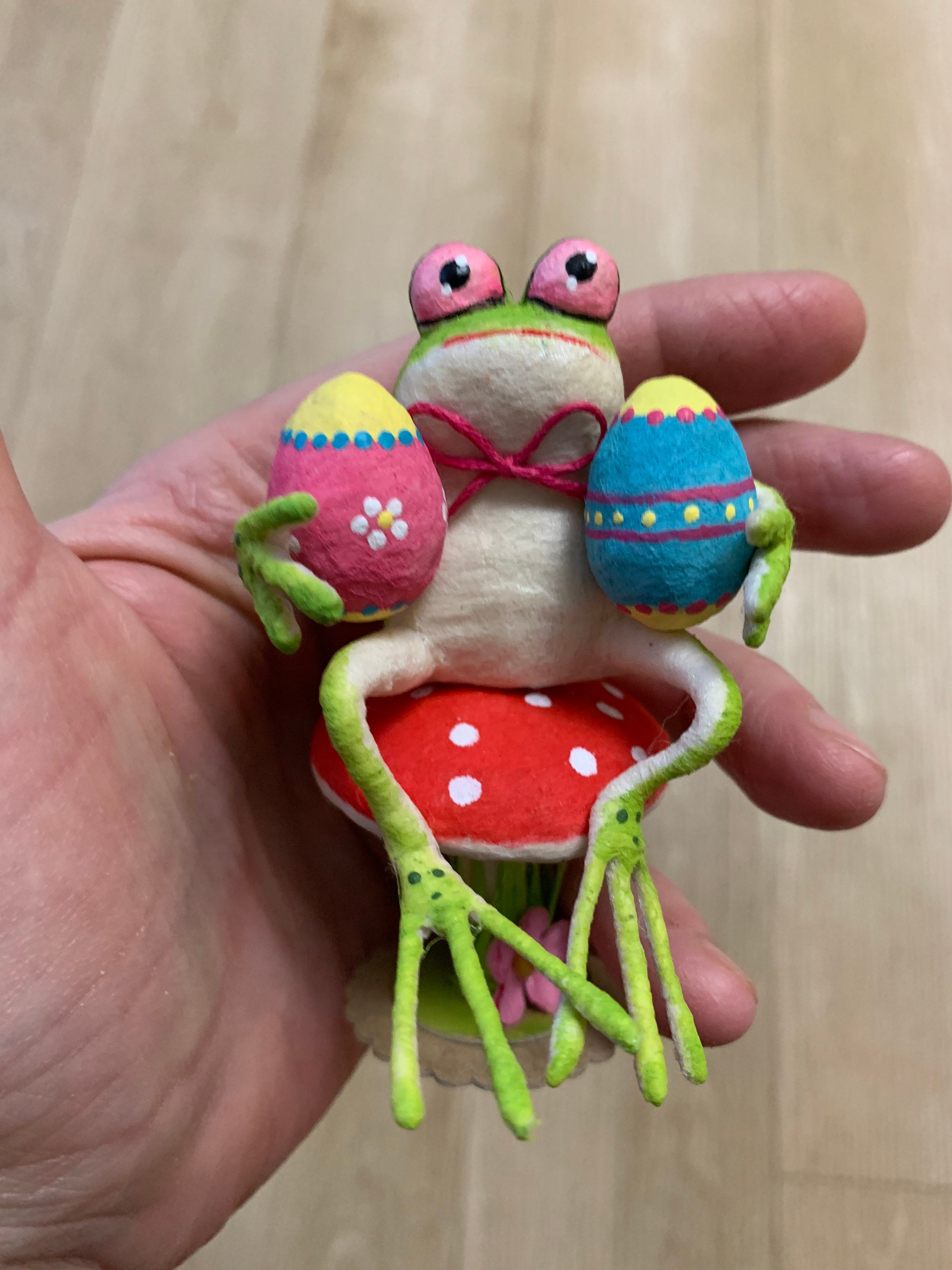 Spun Cotton Easter Frog - Etsy