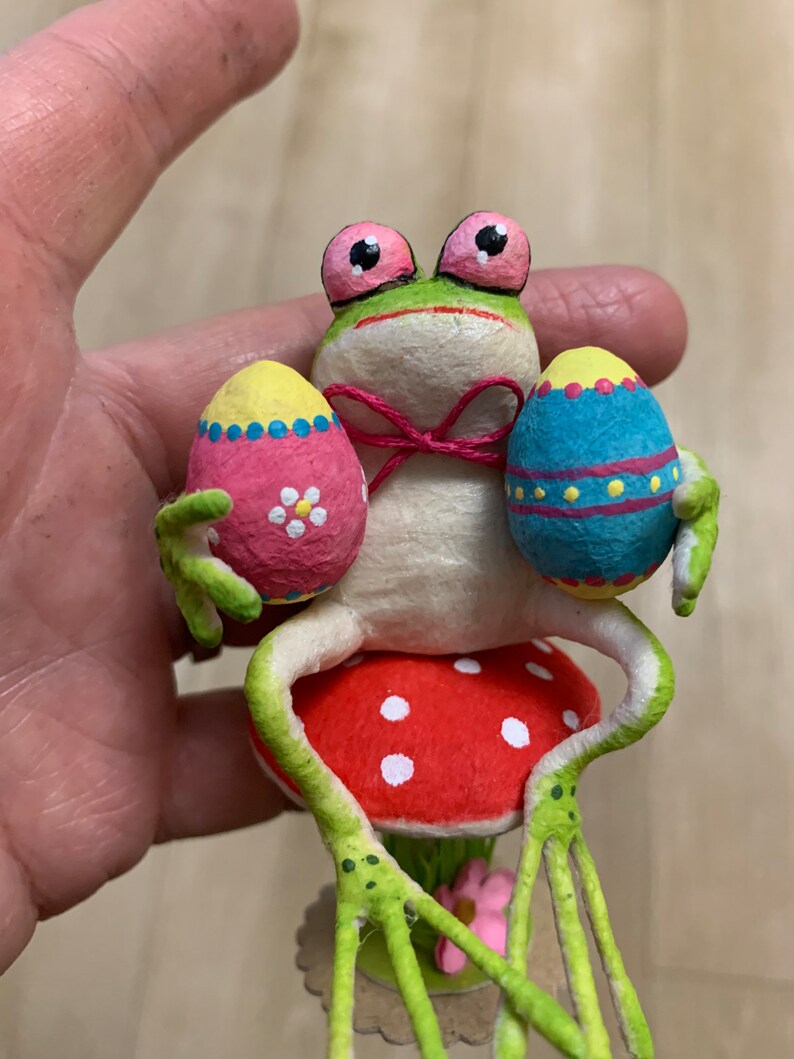 Spun Cotton Easter Frog - Etsy