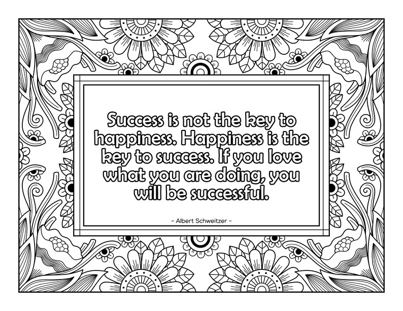 Inspirational Coloring Pages Set2 - Etsy