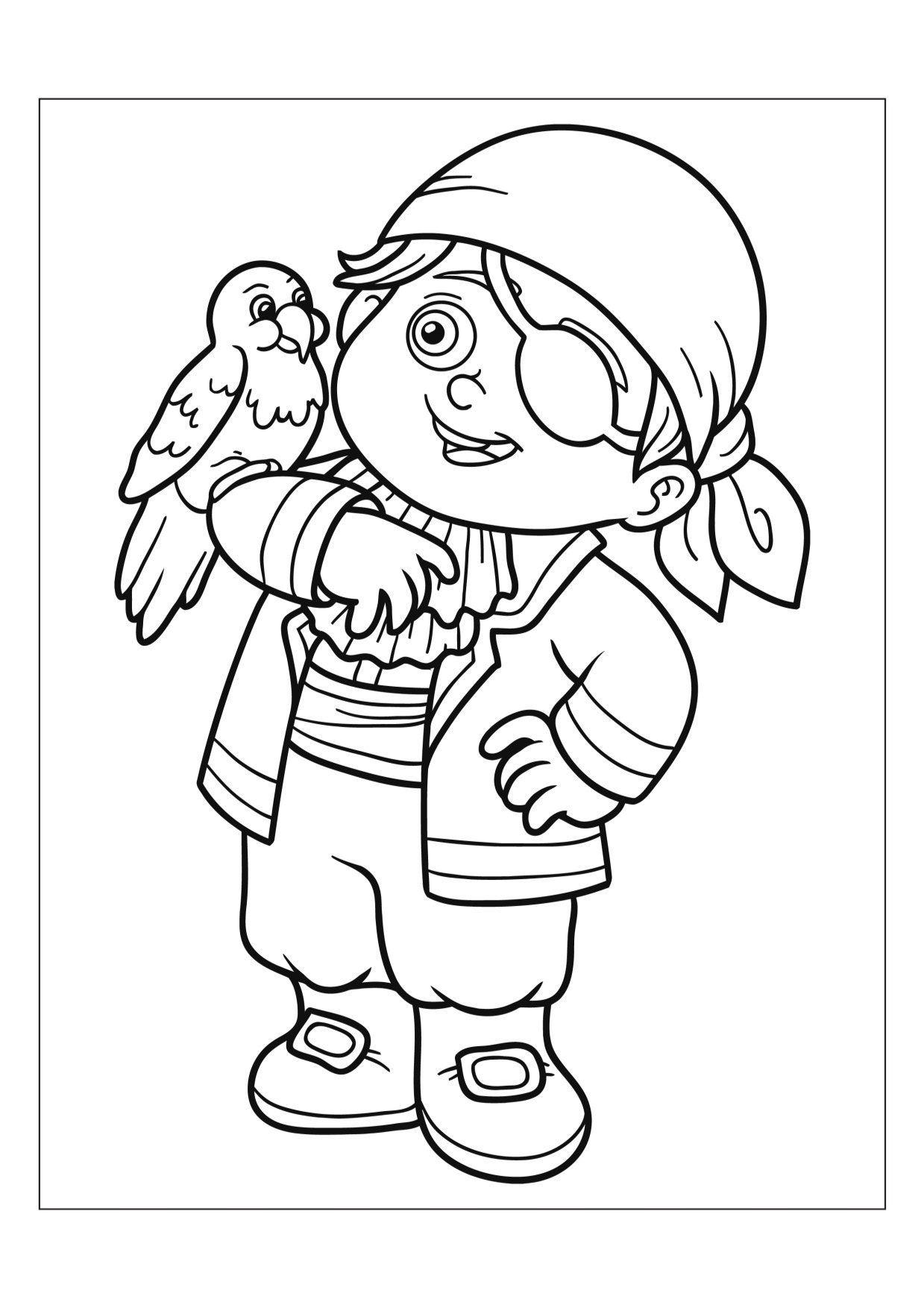 20 Pirate Themed Coloring Pages Set 1 - Etsy UK