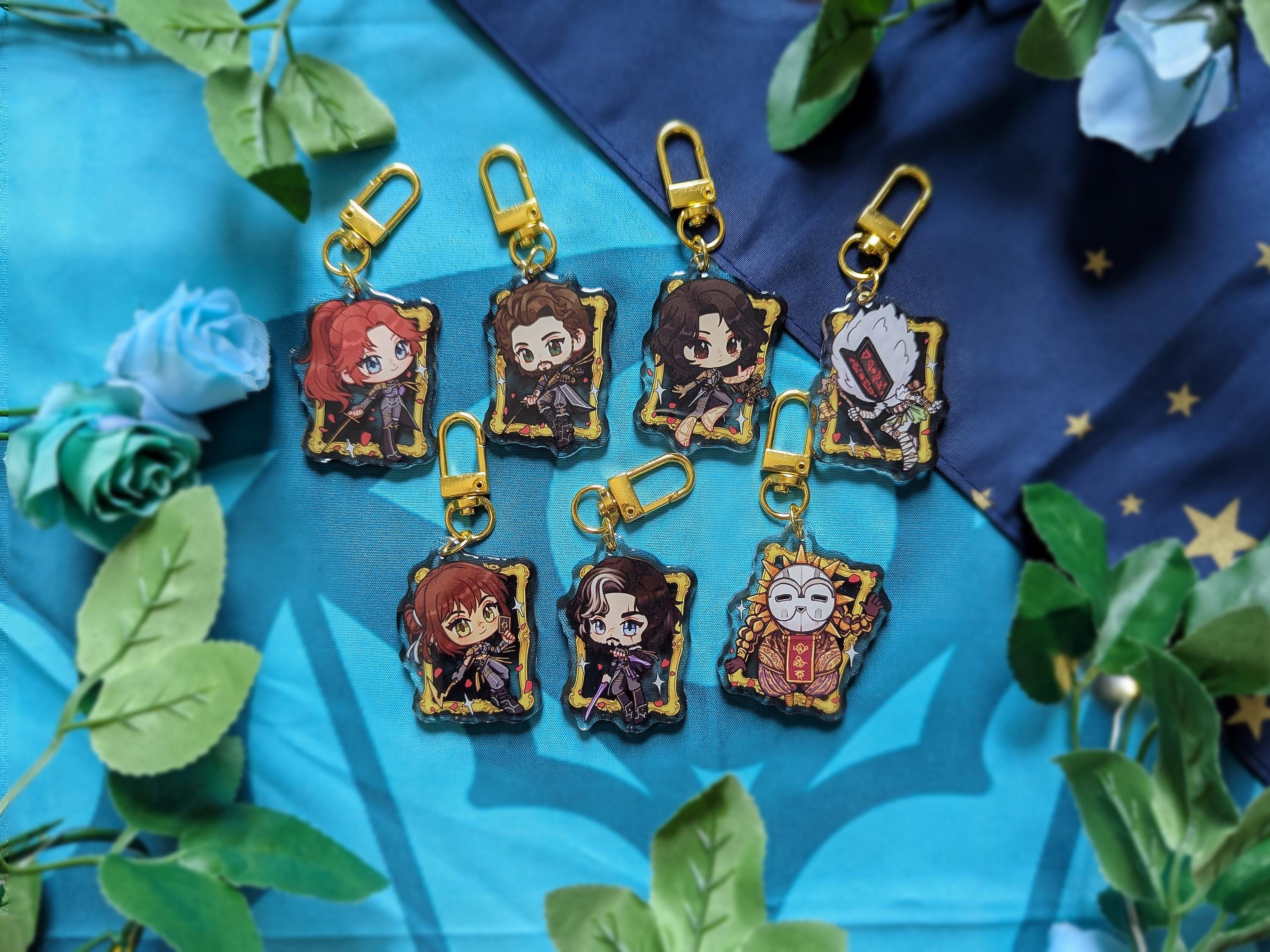 Clair Obscur Expedition 33 Acrylic Charms (maelle, Gustave, Lune, Sciel ...