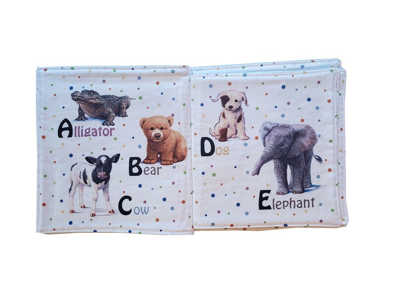 A to Z Alphabet Animals Soft Book Panel - Etsy