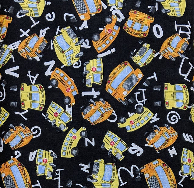 Alphabet School Bus Bytara Reed for Wilmington Prints - Etsy