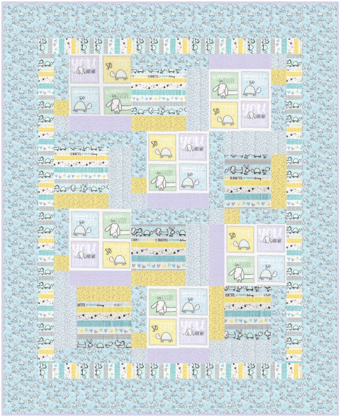 Doodle Baby Cotton Flannel Quilt Kit - Etsy