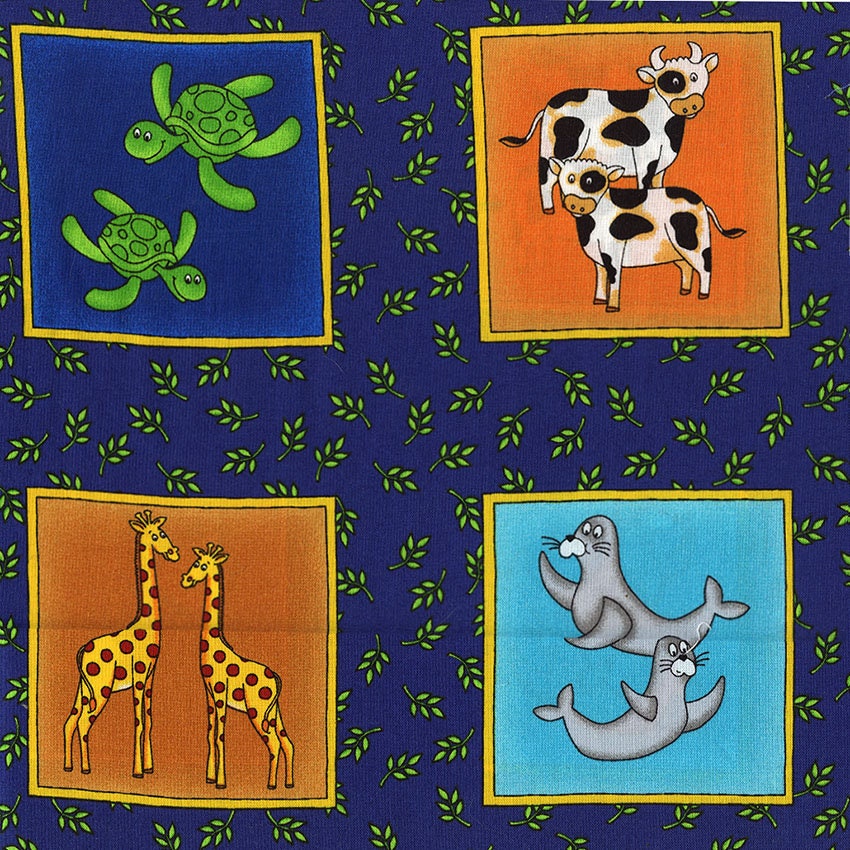 Two by Two Noah's Animals Fabric Group by Fabri-quilt, Inc. - Etsy