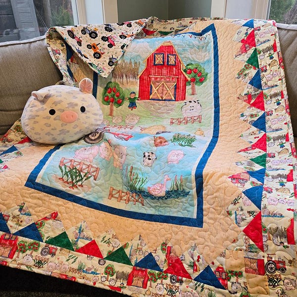 Farm Sweet Farm Quilt Kit - Etsy