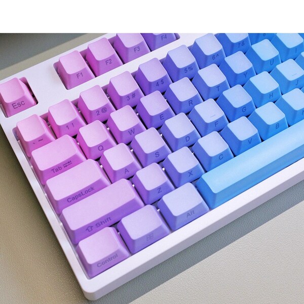 Purple and Blue Keycaps - Etsy