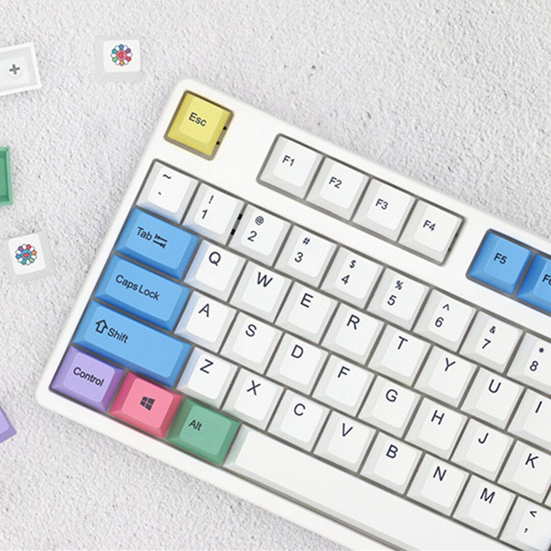 Chalk Keycaps Set Cherry Keycaps Set 119 Blackout Keycaps - Etsy