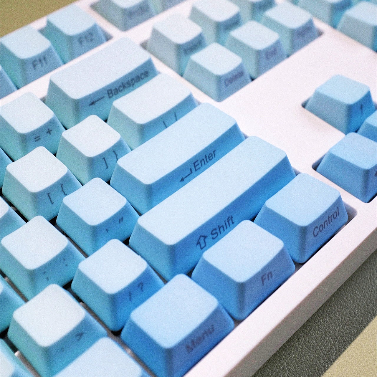 Blue Gradient Keycaps Set Oem Keycaps Set 87 104 108 - Etsy