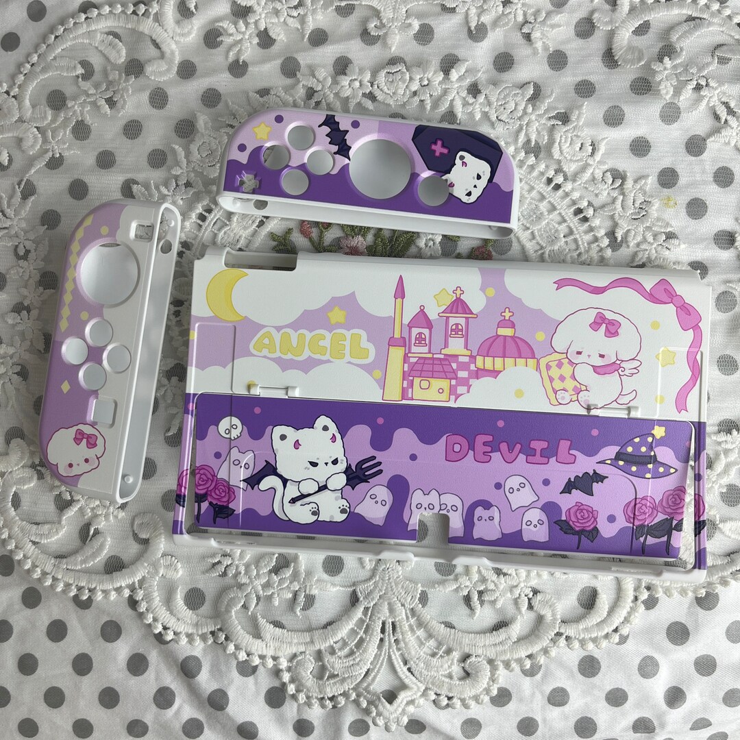 Cut Cat Switch Oled Case Cute Switch Oled Shell Nintendo - Etsy