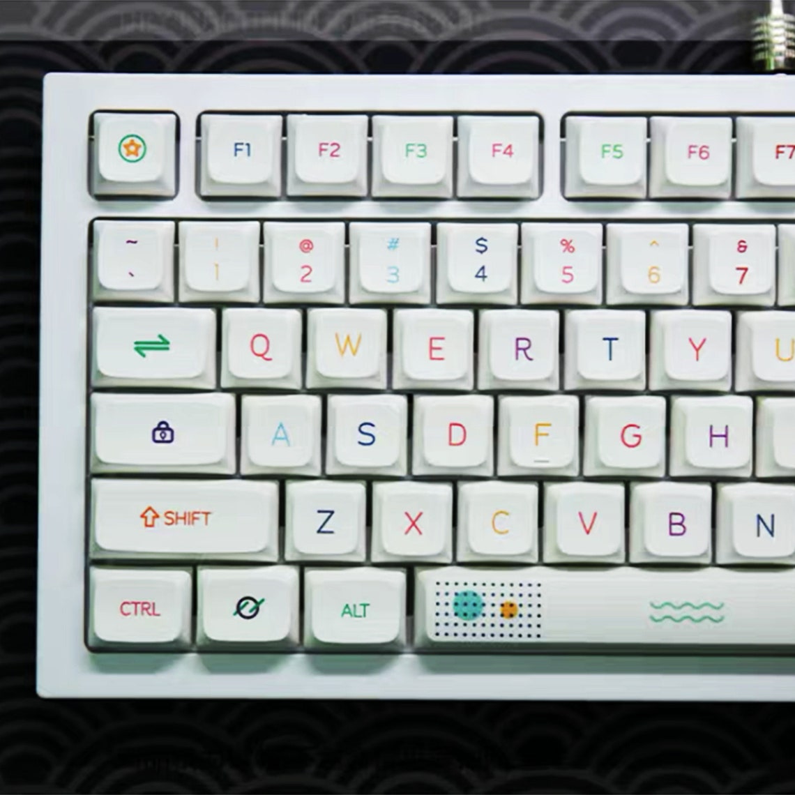 White Keycaps Set Xda Keycaps Set 127 Blackout Key Handmade | Etsy