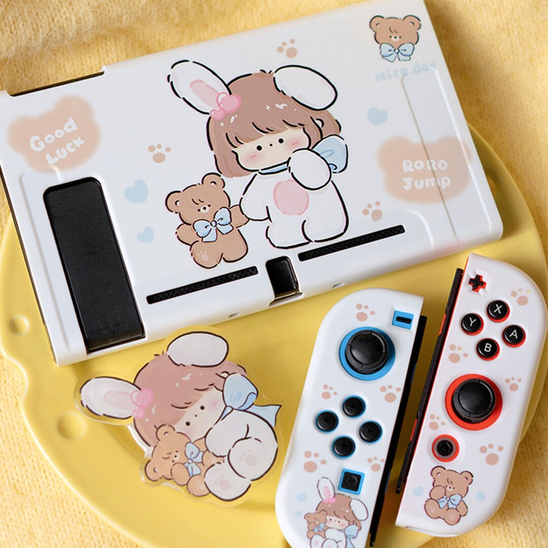 Cute Girl Switch Oled Case Cute Switch Oled Shell Nintendo - Etsy