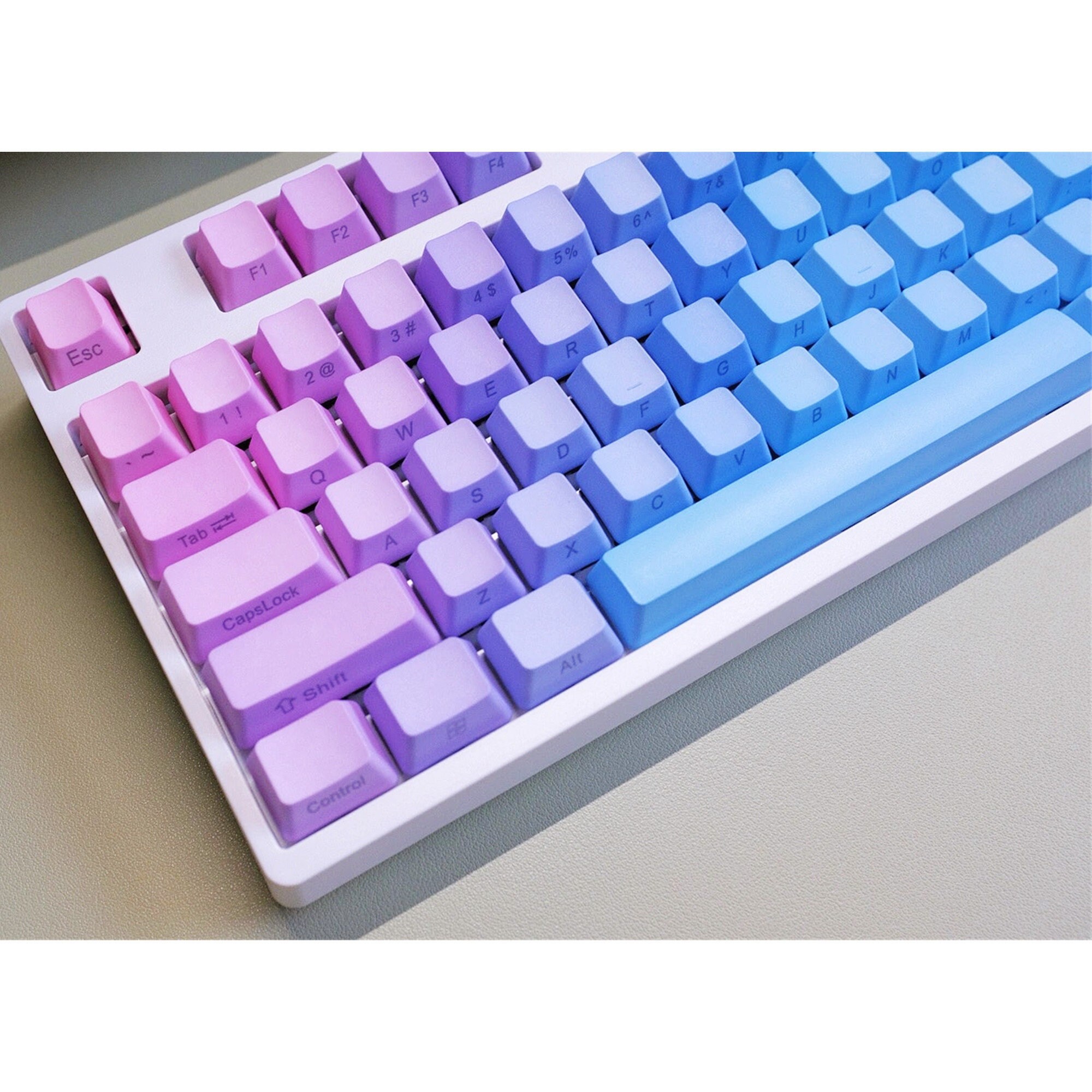 Blue Purple Keycaps Set Oem Keycaps Set 87 104 108 Key - Etsy