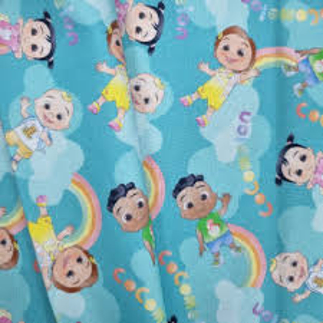 Cocomelon Cotton Fabric Kids - Etsy