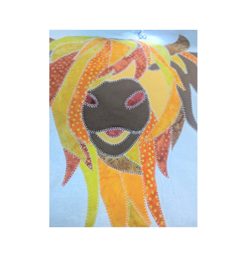 Highland Cow Applique Pattern - Etsy