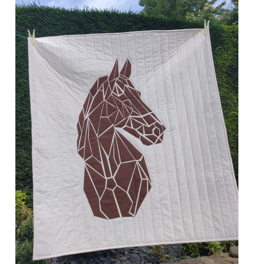 Geo Applique Horse Quilt Pattern (PDF Download) - Etsy