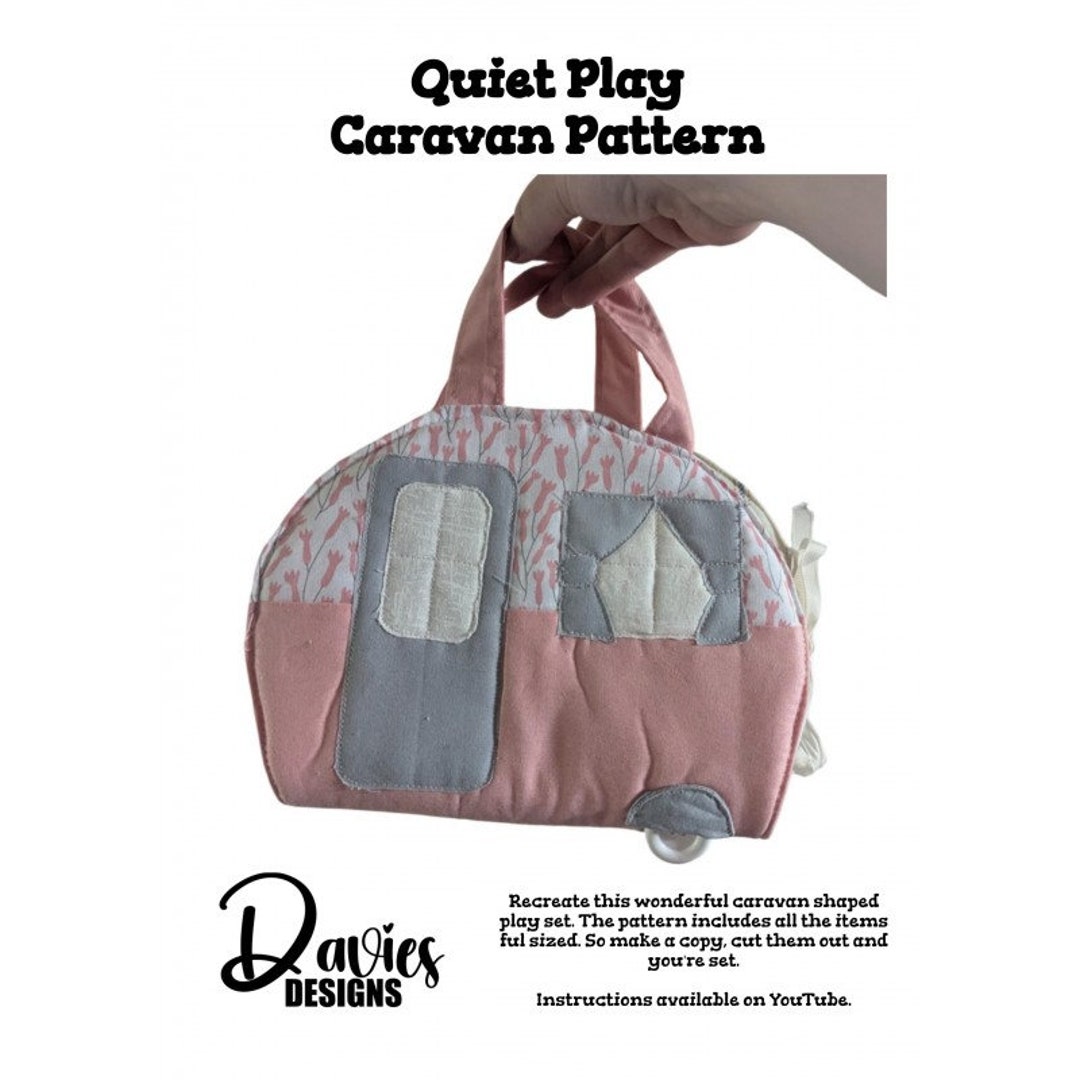 Quiet Play Caravan Pattern - Full Sized Pattern - Video Instructions - Etsy