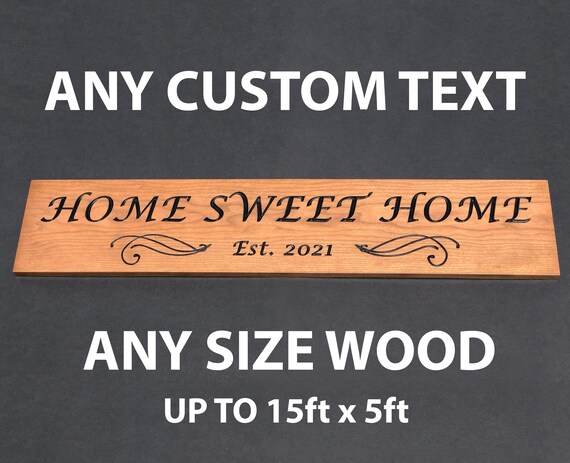 Custom Wood Sign Large and Small Sizes | Etsy