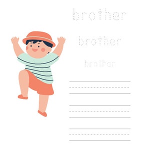 I Love My Family Handwriting Practice - Etsy
