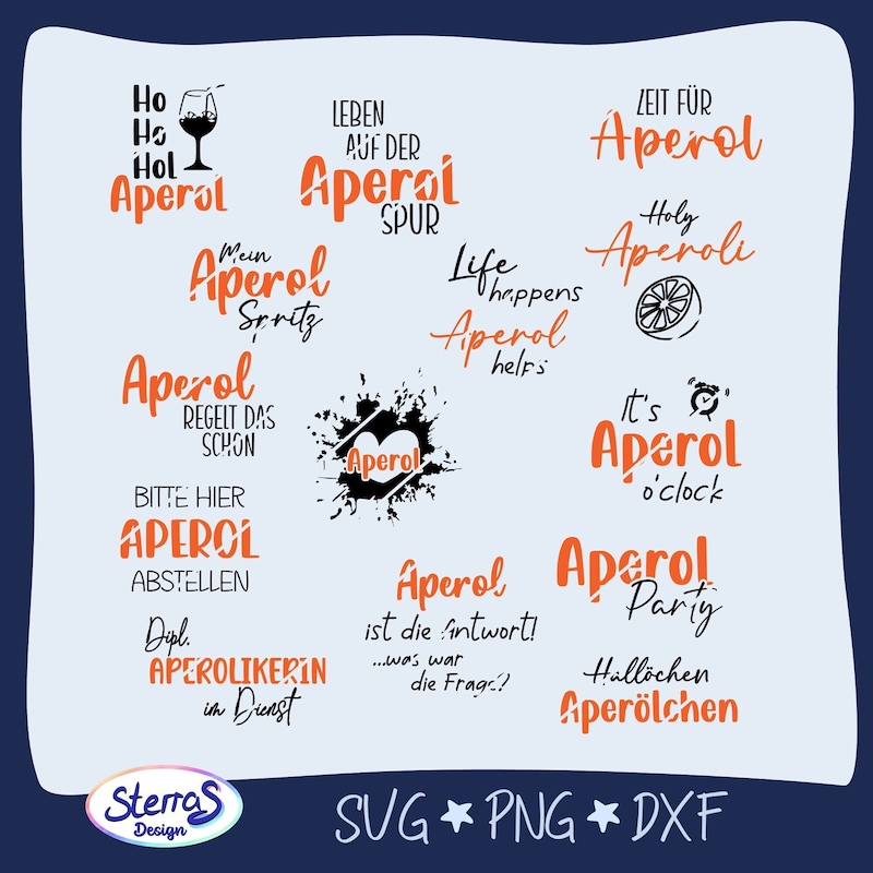 Aperol spritz plotterdatei - Etsy.de