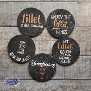 Plotterdatei „Sprüche - Lillet“ Deutsch, SVG, PNG, Untersetzer Design - Etsy.de