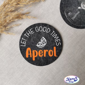 Plotter File Sayings Aperol Set 2, SVG DXF PNG, Coaster German, Digital ...