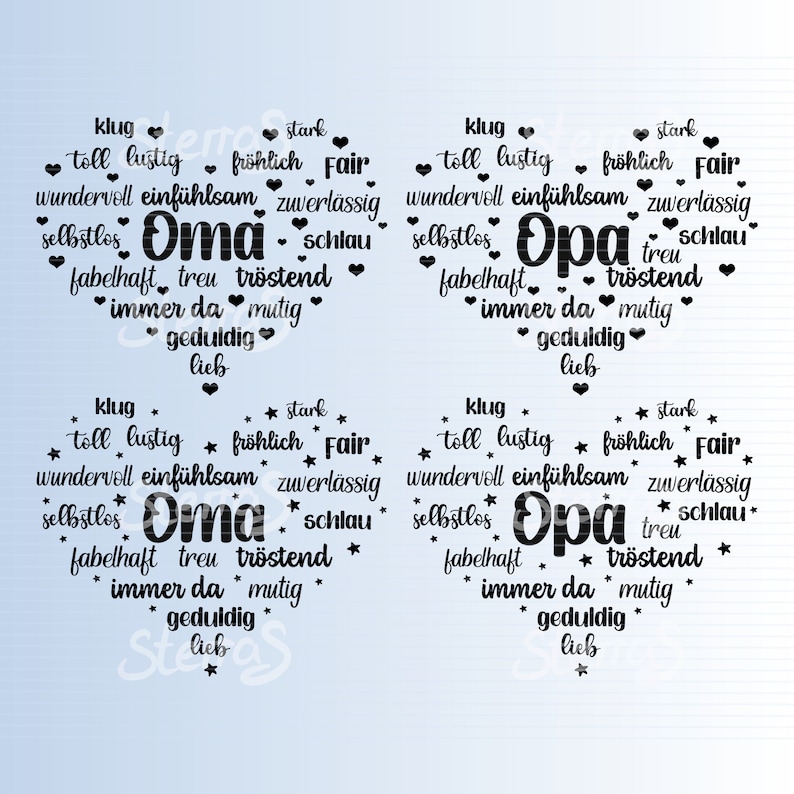 Plotterdatei Bundle Mama Papa Oma Opa SVG DXF PNG 8 - Etsy.de